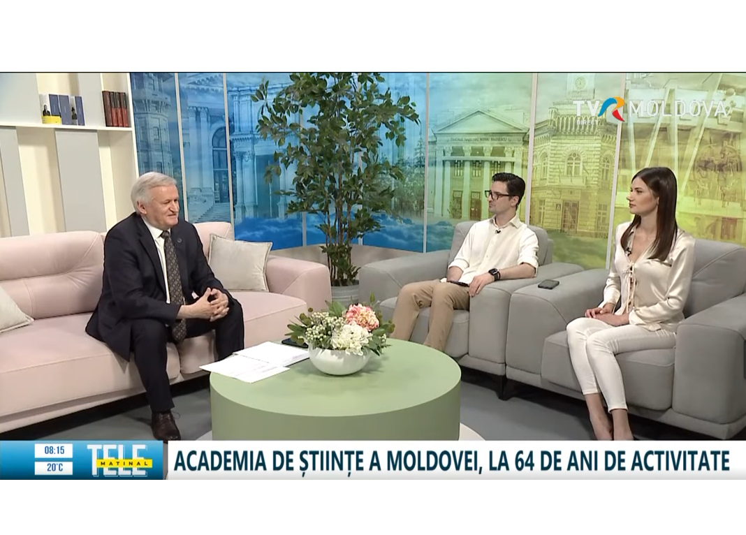 Președintele AȘM, invitat la TVR Moldova: „Academia este o locomotivă a cercetării științifice ...